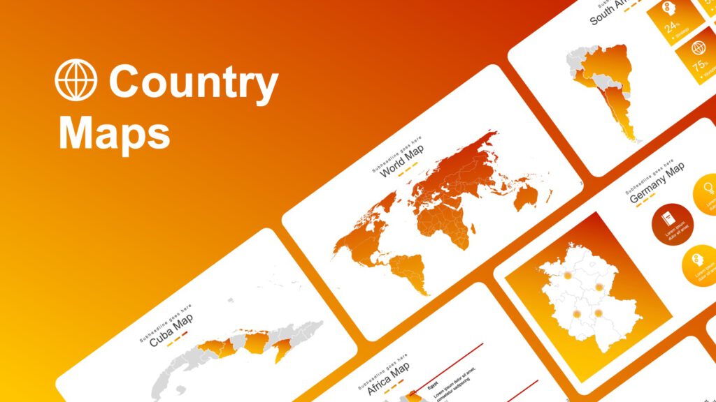 ExpertSlides Country Maps - ExpertSlides