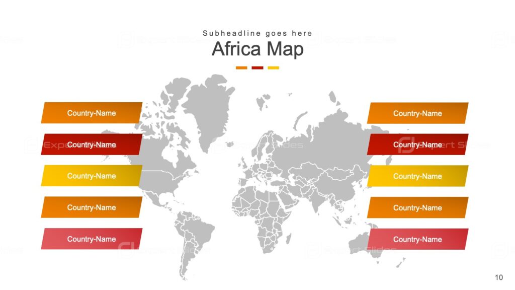 ExpertSlides Country Maps - ExpertSlides
