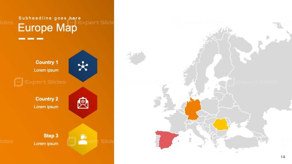 ExpertSlides Country Maps - ExpertSlides