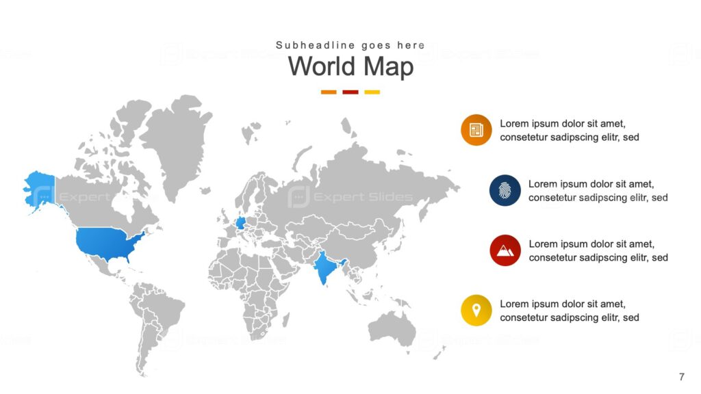 ExpertSlides Country Maps - ExpertSlides