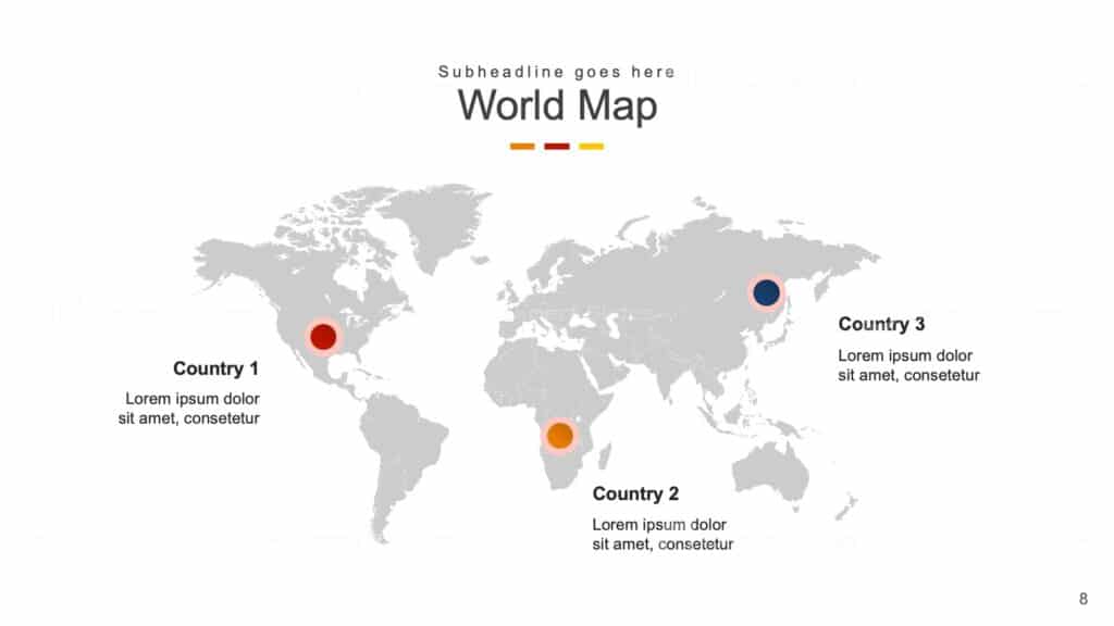 ExpertSlides Country Maps - ExpertSlides