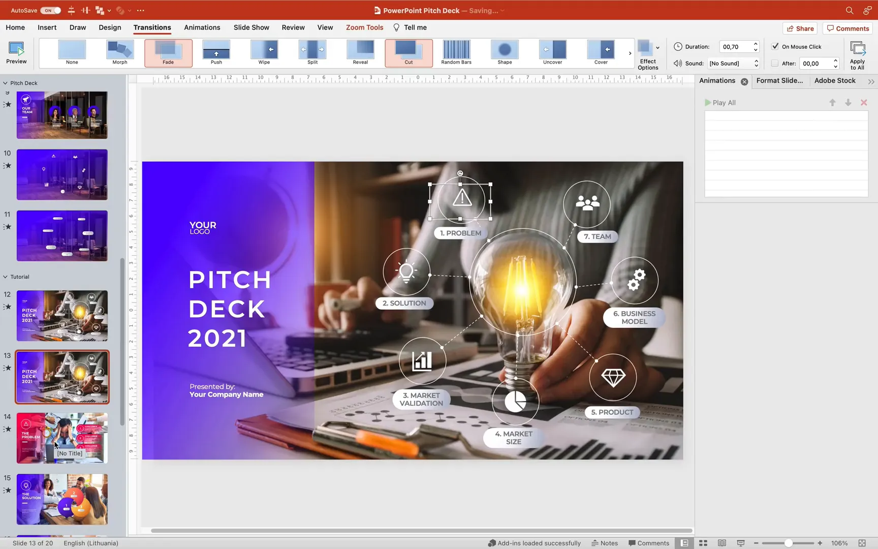 PowerPoint Slide Zoom Tutorial: Create an Engaging Pitch Deck with Clickable Slide Zooms ...