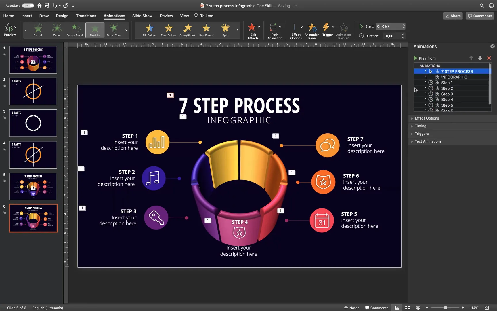 How to Create 🔥 7 Step Infographic 🔥 in PowerPoint - ExpertSlides