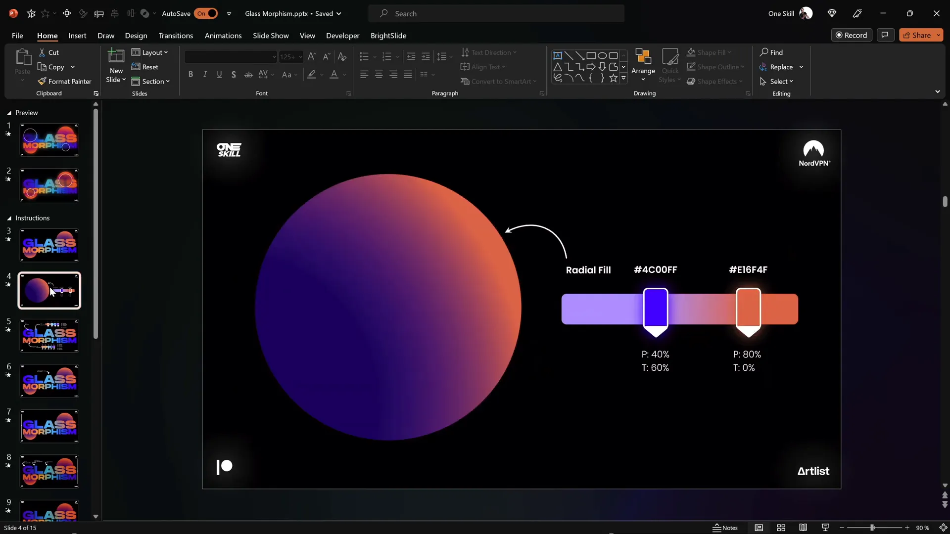 PowerPoint Presentation Skills: How to Create an Animated Glassmorphic Effect - ExpertSlides