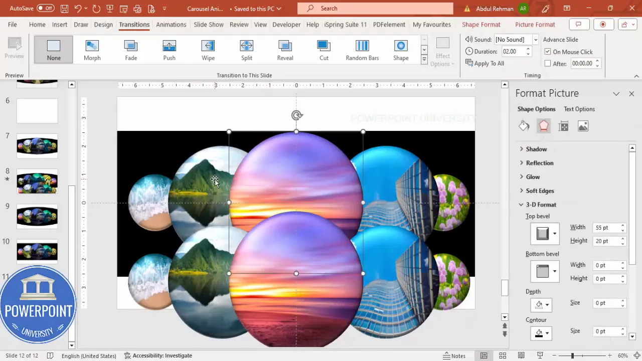 Animation Effects in PowerPoint: How to Create a Stunning Carousel Animation Using a Simple ...