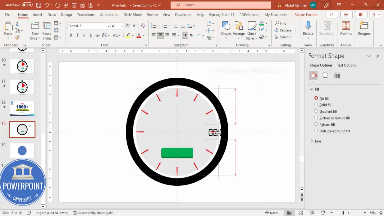 Animated Timer PowerPoint Slide: Create an Animated Timer PowerPoint ...