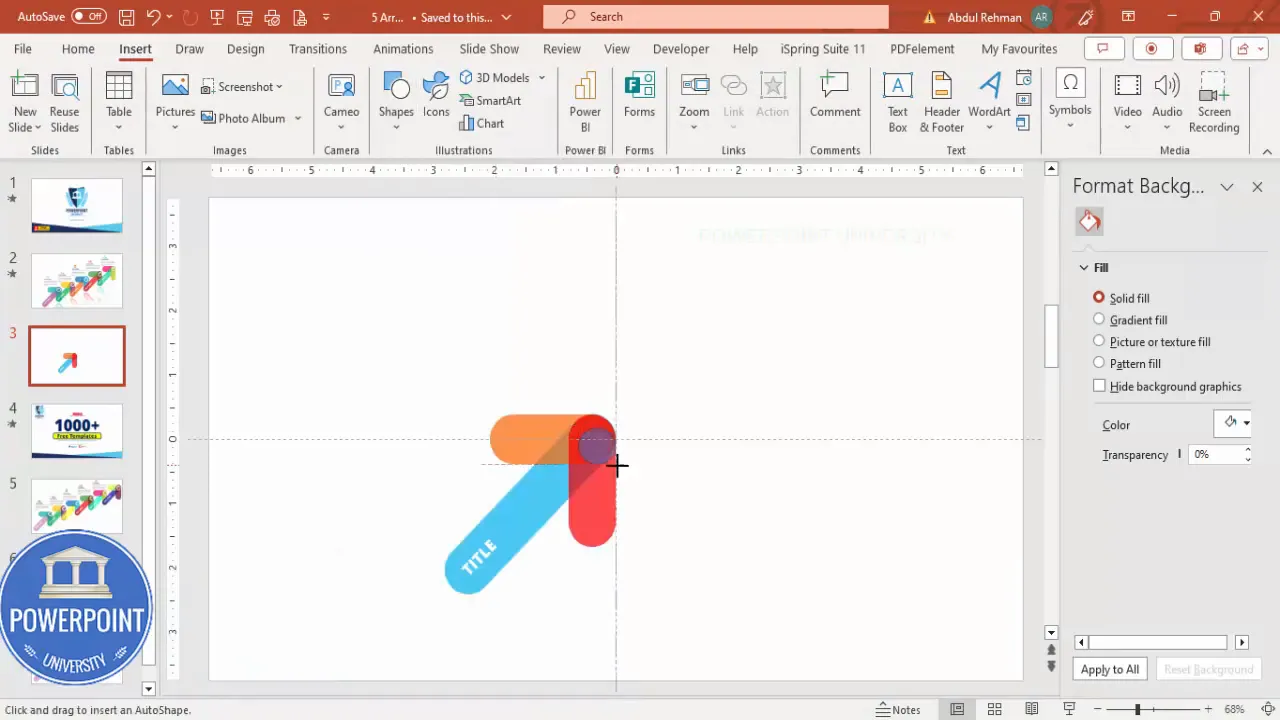 5 Colorful Arrow Slides in PowerPoint: Create 5 Colorful Arrow Slides ...