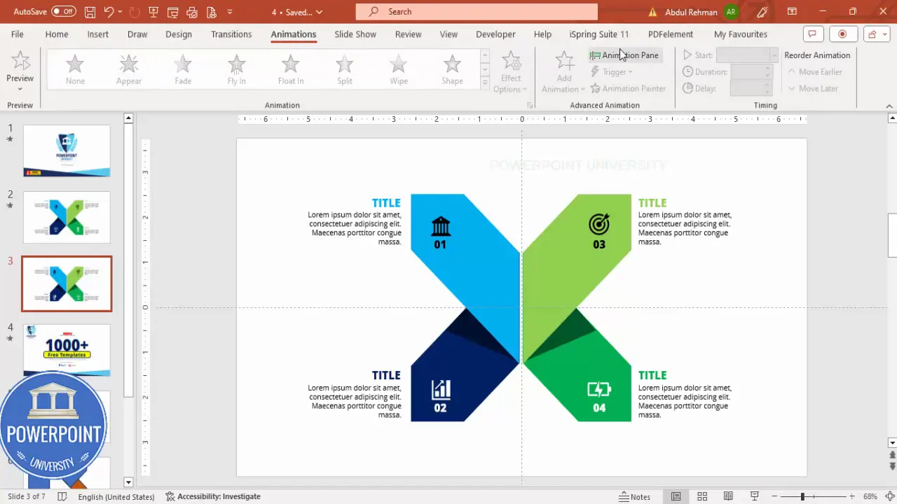 4-Point Infographic PowerPoint Slide: Step-by-Step Guide with Free ...