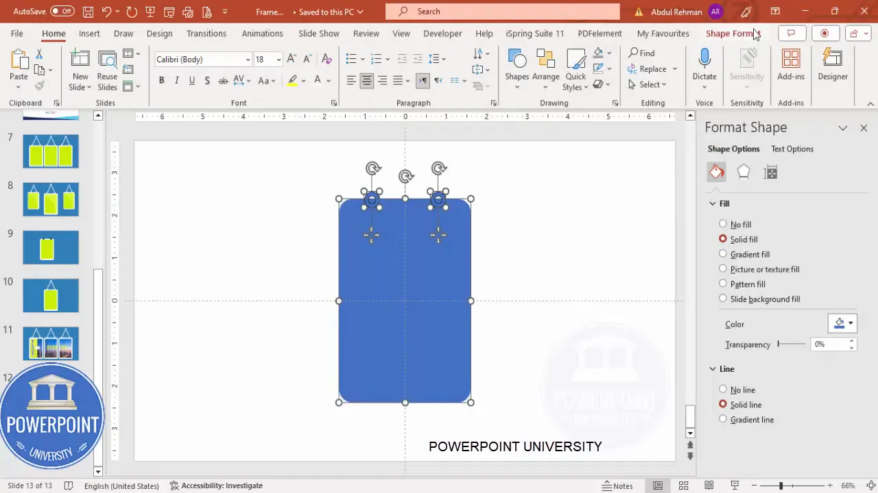 PowerPoint Morph Animation Transition: Create Stunning Hanging Frame ...