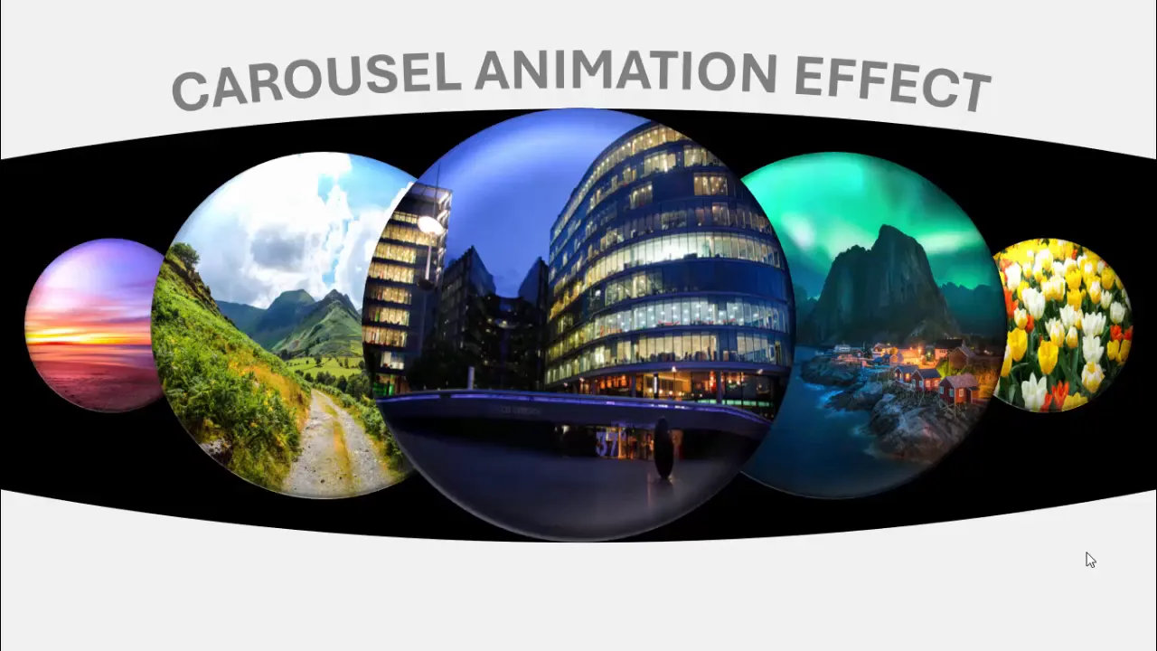 Animation Effects in PowerPoint: How to Create a Stunning Carousel Animation Using a Simple ...